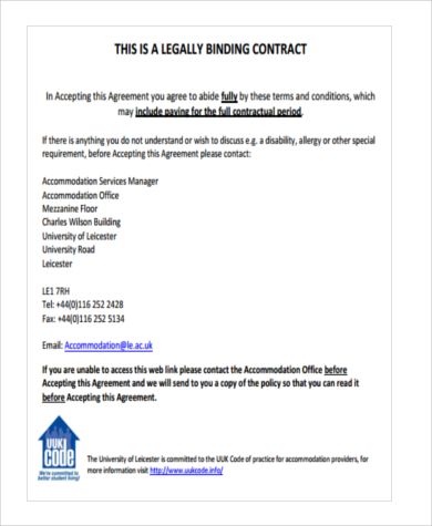 FREE 12+ Binding Contract Form Samples, PDF, MS Word, Google Docs