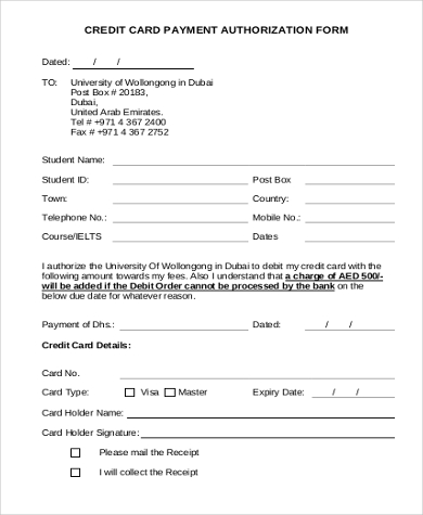 FREE 13+ Payment Authorization Form Samples, PDF, MS Word, Google Docs ...