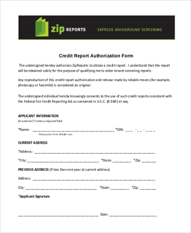 FREE 10+ Sample Credit Authorization Forms in PDF | MS Word | Excel