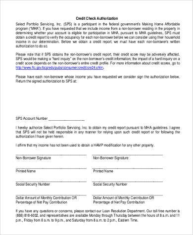 FREE 9 + Sample Credit Report Authorization Forms in MS Word | PDF