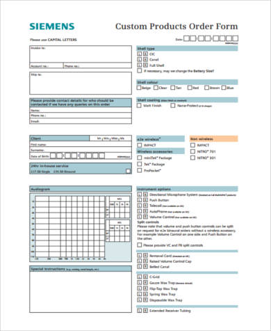 FREE 8+ Sample Custom Order Forms in PDF | MS Word
