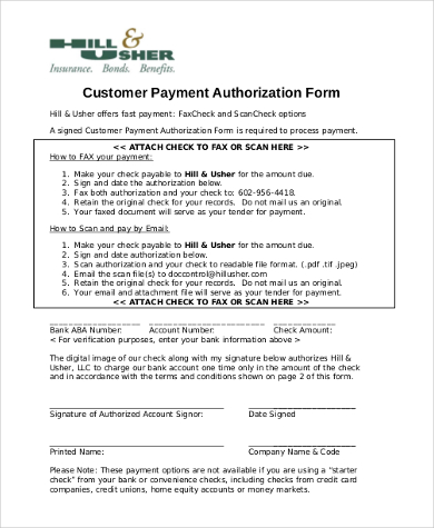 FREE 13+ Payment Authorization Form Samples, PDF, MS Word, Google Docs ...