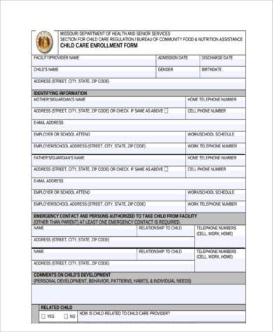 FREE 13+ Daycare Contract Form Samples, PDF, MS Word, Google Docs