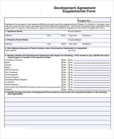 FREE 8+ Sample Development Agreement Forms in PDF | MS Word