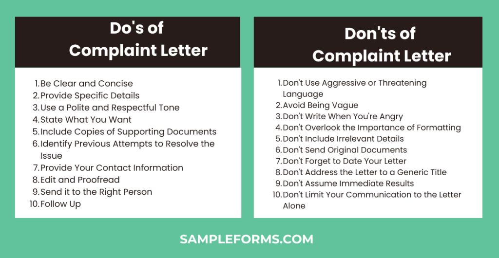 FREE 12+ Complaint Letter Samples, PDF, MS Word, Google Docs