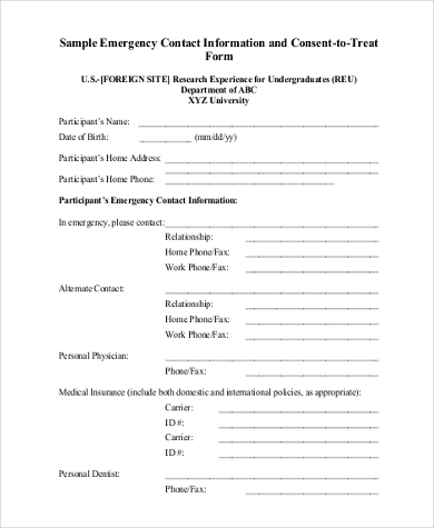 FREE 7+ Sample Consent to Treat Forms in PDF | MS Word