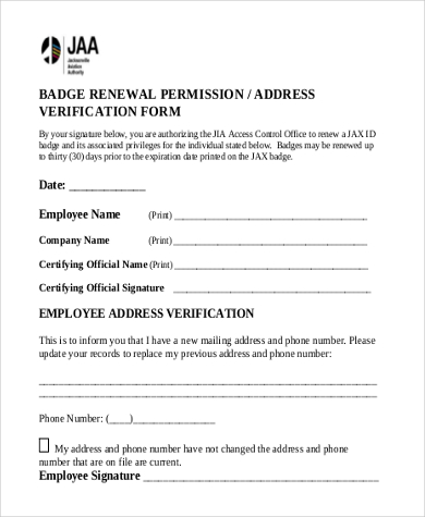 FREE 15+ Employee Verification Form Samples, PDF, MS Word, Google Docs