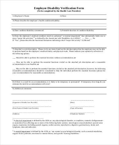 FREE 15+ Employee Verification Form Samples, PDF, MS Word, Google Docs