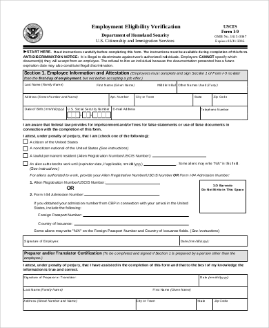 FREE 15+ Employee Verification Form Samples, PDF, MS Word, Google Docs
