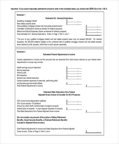 FREE 8+ Sample Employee Tax Forms in PDF | MS Word