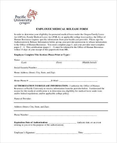 FREE 8+ Sample Medical Information Release Forms in MS Word | PDF | Excel