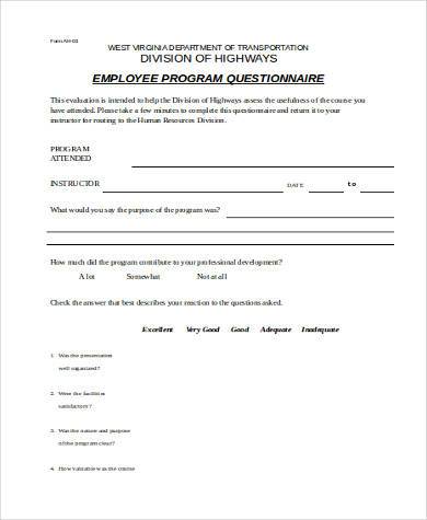 FREE 10+ Employer Evaluation Forms in PDF | Excel | MS Word