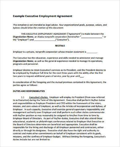 FREE 9+ Sample Employment Agreement Forms in PDF | MS Word