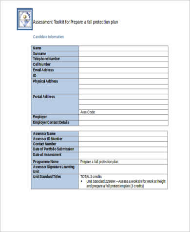 FREE 6+ Sample Fall Risk Assessment Forms in MS Word | PDF