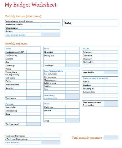 FREE 6+ Sample Family Budget Forms in MS Word | PDF