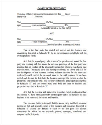 FREE 13+ Settlement Agreement Form Samples, PDF, MS Word, Google Docs