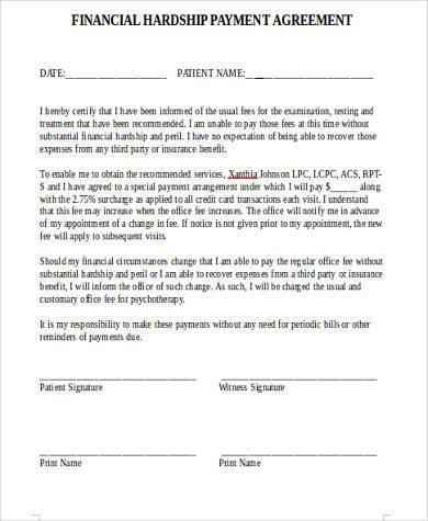 FREE 9+ Sample Financial Hardship Forms in PDF | MS Word