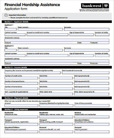 FREE 9+ Sample Financial Assistance Forms in PDF | MS Word | Excel