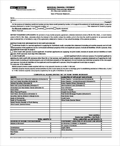 FREE 9+ Sample Financial Statement Forms in PDF | MS Word | Excel