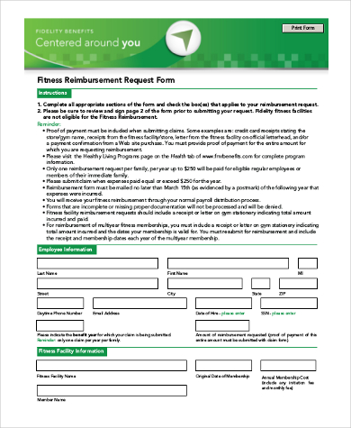 FREE 14+ Sample Reimbursement Request Forms in PDF | MS Word | Excel