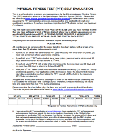 FREE 14+ Fitness Assessment Form Samples, PDF, MS Word, Google Docs