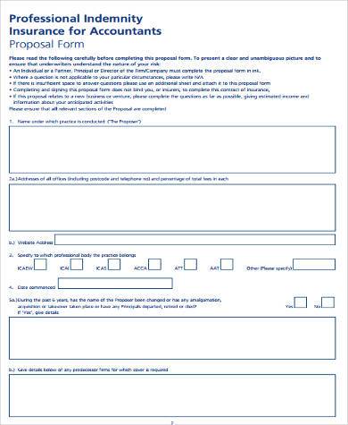 FREE 8+ Sample Accountants Proposal Forms in MS Word | Pages