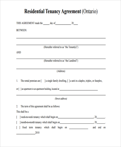 FREE 8+ Sample Apartment Rental Agreements in PDF | MS Word