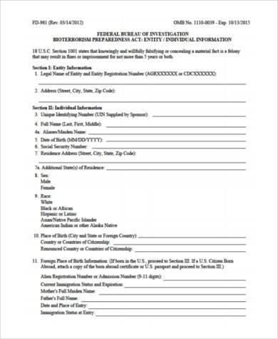 FREE 11+ Security Risk Assessment Form Samples, PDF, MS Word, Google Docs