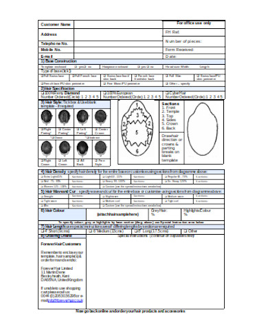 FREE 8+ Sample Custom Order Forms in PDF | MS Word
