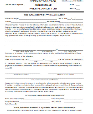 FREE 14+ Parent Consent Form Samples, PDF, MS Word, Google Docs, Excel