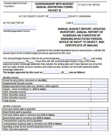 FREE 9+ Sample Annual Budget Forms in PDF | MS Word | Excel
