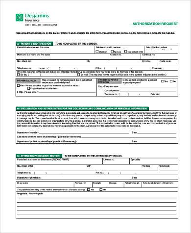 FREE 9+ Sample Authorization Request Forms in PDF | MS Word | Excel