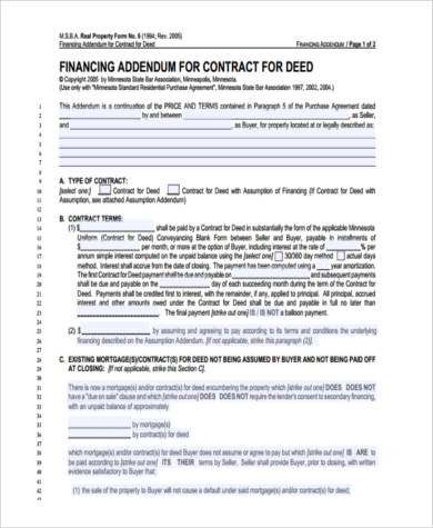 FREE 13+ Contract for Deed Form Samples, PDF, MS Word, Google Docs