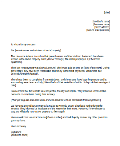 FREE 7+ Sample Reference Letters in MS Word | PDF