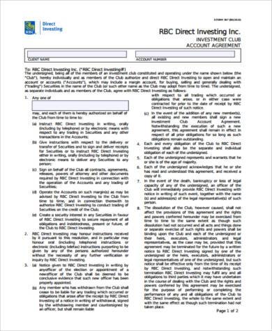FREE 9+ Sample Investment Agreement Forms in PDF | MS Word