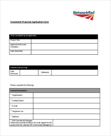 FREE 9+ Proposal Application Form Samples in PDF | MS Word | Excel