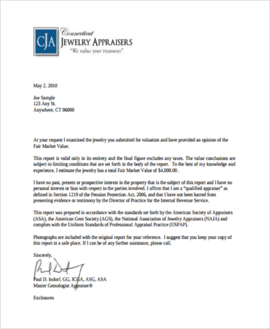 FREE 9+ Sample Jewelry Appraisal Forms in PDF | MS Word