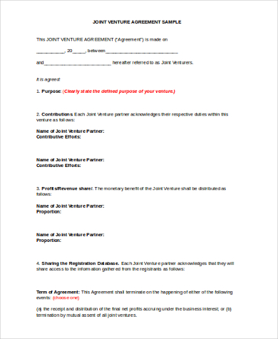 FREE 13+ Partnership Agreement Samples, PDF, MS Word, Google Docs