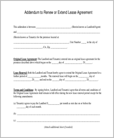 FREE 12+ Lease Renewal Form Samples, PDF, MS Word, Google Docs