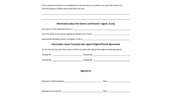 Rental Lease Termination Letter Sample Collection Letter Template 