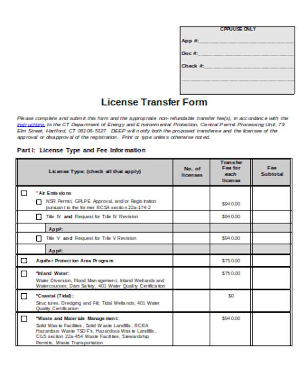 FREE 9+ Sample Title Transfer Forms in PDF | Word