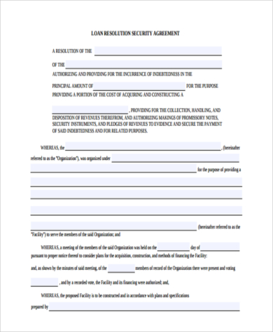 FREE 9+ Sample Security Agreement Forms in PDF | MS Word