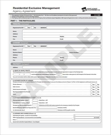 FREE 9+ Management Agreement Samples in PDF | MS Word