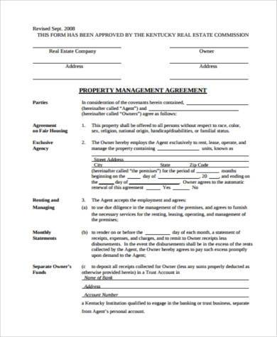 FREE 9+ Management Agreement Samples in PDF | MS Word