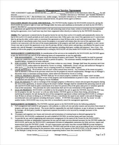 FREE 9+ Management Agreement Samples in PDF | MS Word