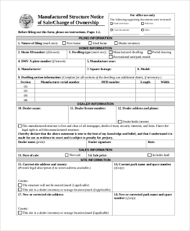 FREE 6+ Sample Notice of Sale Forms in PDF | MS Word