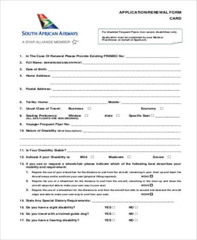FREE 8+ Sample Medical Renewal Forms in MS Word | PDF