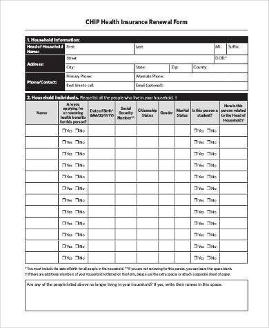 FREE 8+ Sample Medical Renewal Forms in MS Word | PDF