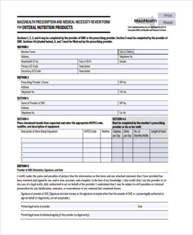 FREE 8+ Sample Medical Necessity Forms in PDF | MS Word