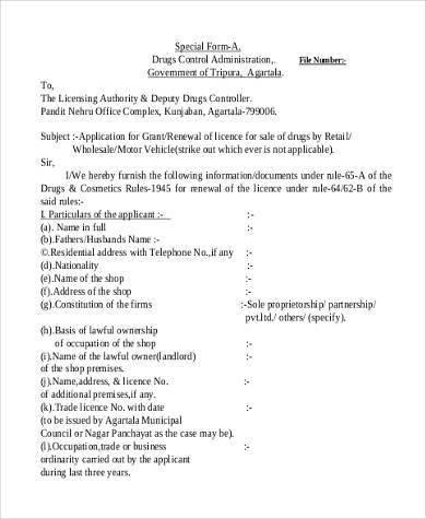 FREE 8+ Sample Medical Renewal Forms in MS Word | PDF